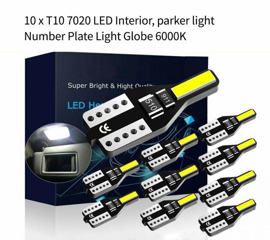 10PCs T10 LED Park Light Bulbs 7020 - Purified NZ
