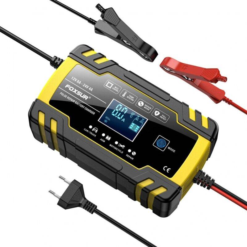 12V/24V Smart Car Battery Charger with screen - Purified NZ