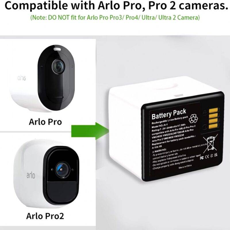 Arlo Pro / Pro 2 Rechargeable Battery - Purified NZ