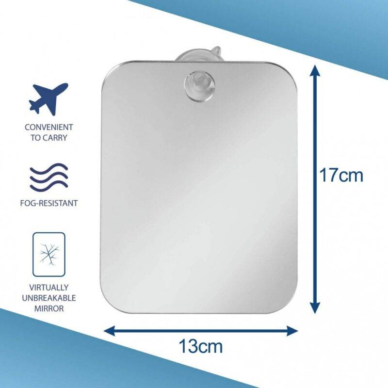 Unbreakable Fog Free Travel Shower Mirror Kit - Purified NZ